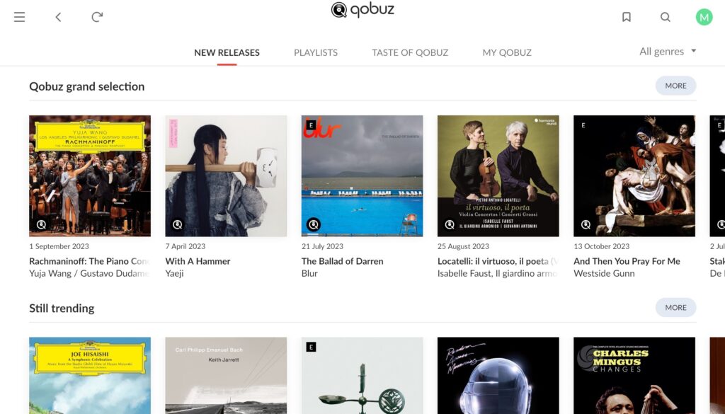 RoonでQobuz(海外版)を試してみました。 - 日々の関心ごと